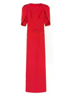 CRISTALLINI Blanca Maxi Dress - Red