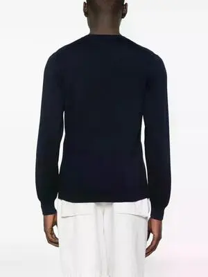 Canali Basket-weave Sweater - Blue