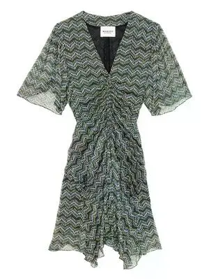 MARANT ETOILE Vivienne Printed Mini Dress