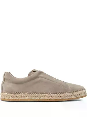 SCAROSSO Suede Espadrilles - Grey