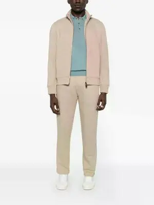 Canali Mélange-effect Track Pants - Neutrals