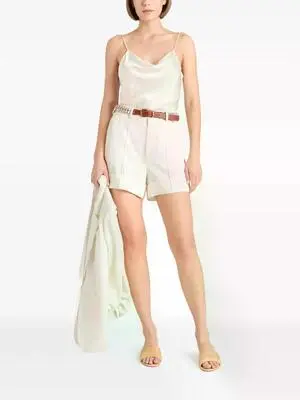 Cinq À Sept Ester Embellished Shorts - White