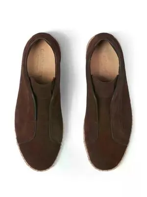 SCAROSSO Suede Espadrilles - Brown
