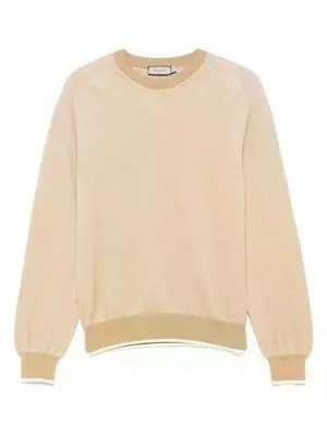 Canali Cotton Crewneck Sweater - Neutrals