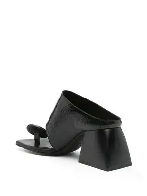 UMA WANG Stone Mules - Black