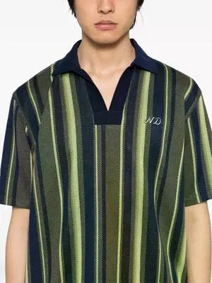 NICHOLAS DALEY Rugby Striped Polo Shirt