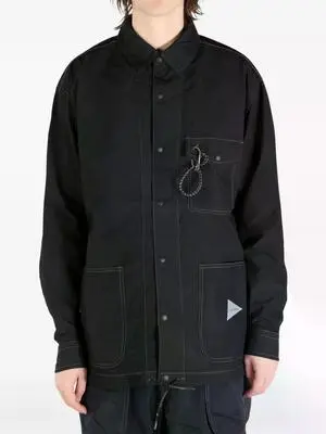 AND WANDER Contrast-stitching Overshirt