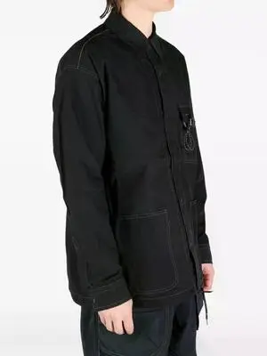 AND WANDER Contrast-stitching Overshirt
