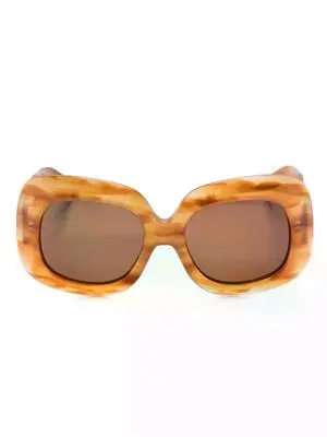 Valentino Garavani Vlogo Signature Sunglasses - Brown