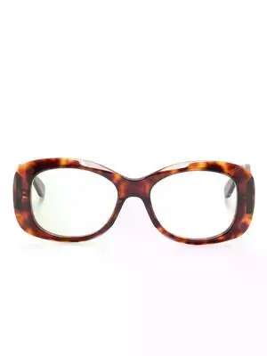 VALENTINO GARAVANI EYEWEAR Oval-frame Eyeglasses - Brown