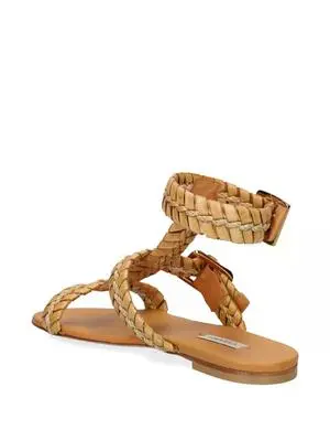 Casadei Braided-strap Flat Sandals