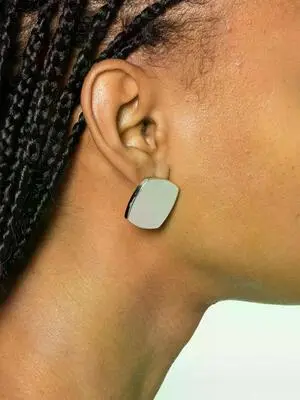 Tom Wood Large Umi Stud Earrings - Silver