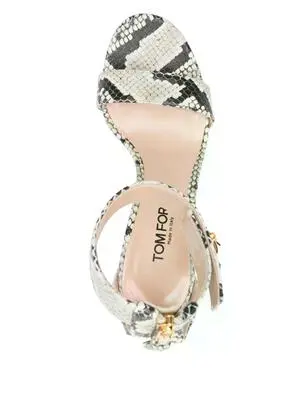 TOM FORD Padlock Leather Sandals