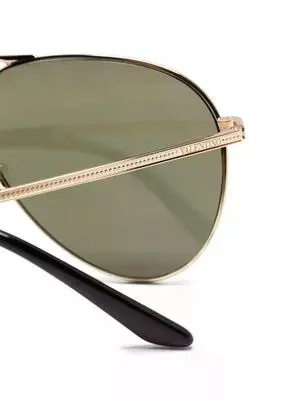 Valentino Garavani Vlogo Signature Sunglasses - Gold