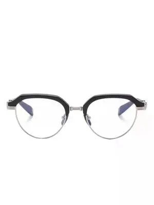 Balmain Oval-frame Glasses - Black