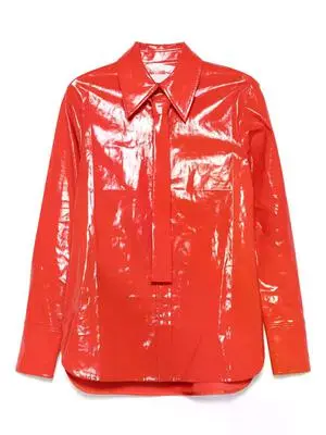 JIL SANDER Tie-detail Shirt - Red