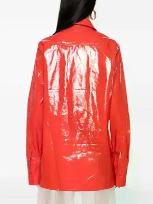 JIL SANDER Tie-detail Shirt - Red