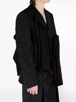 Comme Des Garçons Ruffle-detailing Blazer