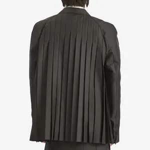 Comme Des Garçons Pleated Single Breasted Blazer
