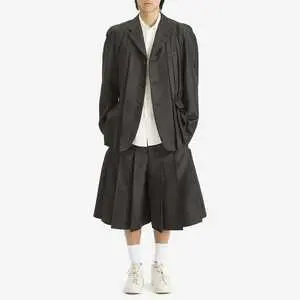Comme Des Garçons Pleated Single Breasted Blazer