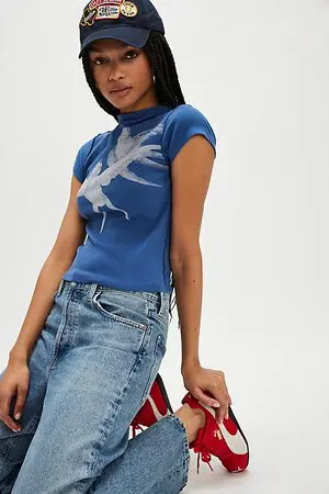 RAGABOND Birds In Flight Tee - Navy/marin