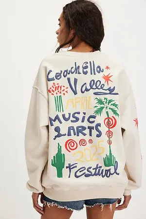 Daydreamer Coachella Graphic Crewneck Sweatshirt