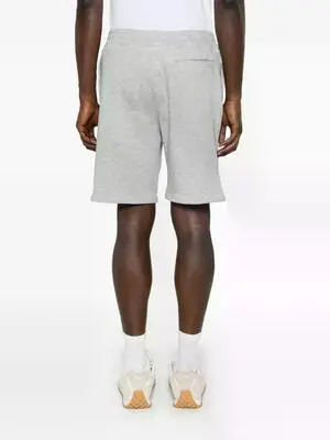 Zegna Logo-embroidered Track Shorts - Grey
