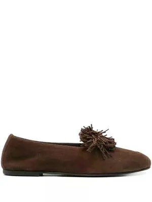 Women's Brown Suede Flats