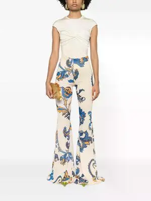 Etro All-over-print Flared Trousers