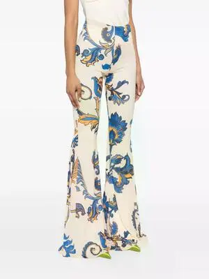 Etro All-over-print Flared Trousers