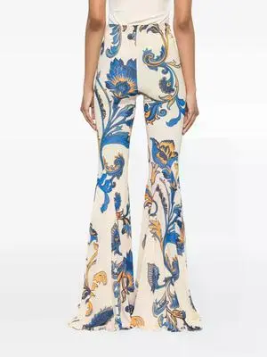 Etro All-over-print Flared Trousers