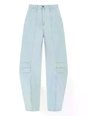 ROTATE BY BIRGER CHRISTENSEN Wide-leg Cargo Jeans - Blue