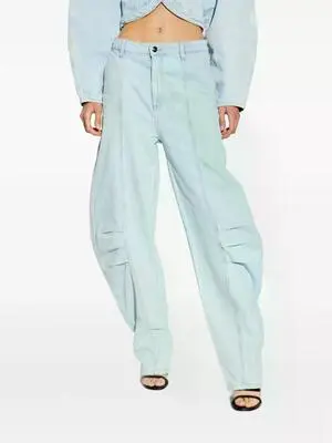 ROTATE BY BIRGER CHRISTENSEN Wide-leg Cargo Jeans - Blue