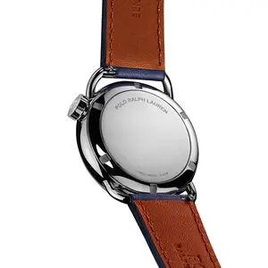 Ralph Lauren 38 Mm Ricky Pinstripes Polo Bear Watch