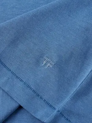 TOM FORD Slim-fit Lyocell And Cotton-blend Jersey T-shirt - Blue