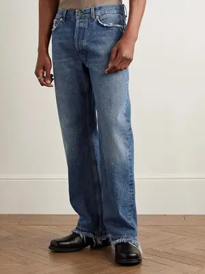 Séfr Straight-leg Distressed Jeans - Blue