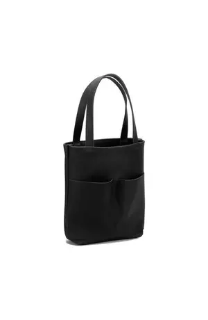 EZRA ARTHUR Brooklyn Leather Tote Bag - Black