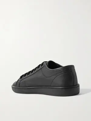 Saint Laurent Gym Low Logo-print Leather Sneakers - Black