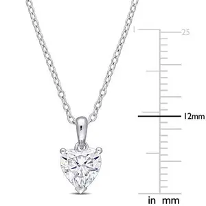 JULIANNA B. Moissanite Heart Pendant Necklace