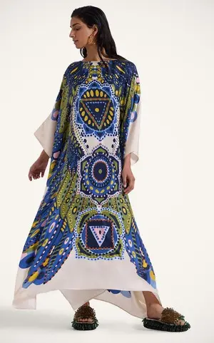 La DoubleJ Square Kaftan - Chakra Placée Multicolor