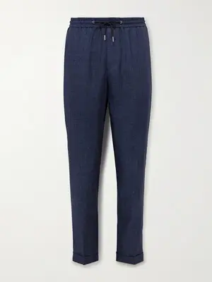 Paul Smith Tapered Linen Drawstring Trousers