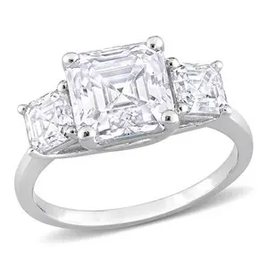 JULIANNA B. 3-1/2ct Moissanite Ring - Sterling Silver