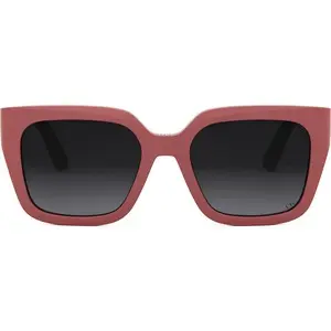 Dior 30montaigne S8u 54mm Square Sunglasses - Matte Pink /gradient Smoke
