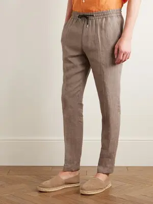 Paul Smith Tapered Linen Trousers