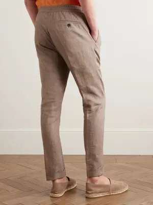 Paul Smith Tapered Linen Trousers