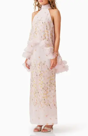 ELLIATT Tulsia Capelet Maxi Dress