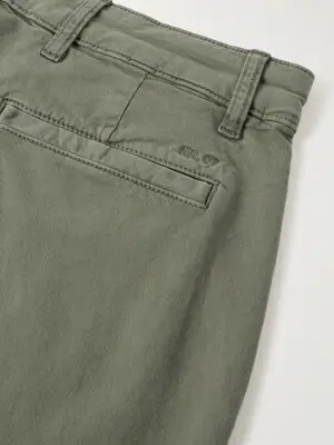 Nn07 Aden 1923 Straight-leg Organic Cotton-blend Twill Chinos - Green