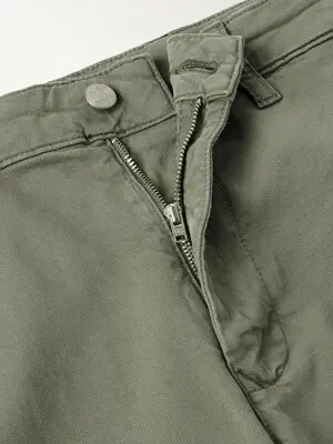 Nn07 Aden 1923 Straight-leg Organic Cotton-blend Twill Chinos - Green