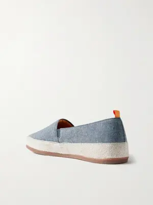 Mulo Linen Espadrilles - Blue