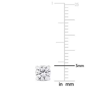 JULIANNA B. Moissanite Solitaire Stud Earrings